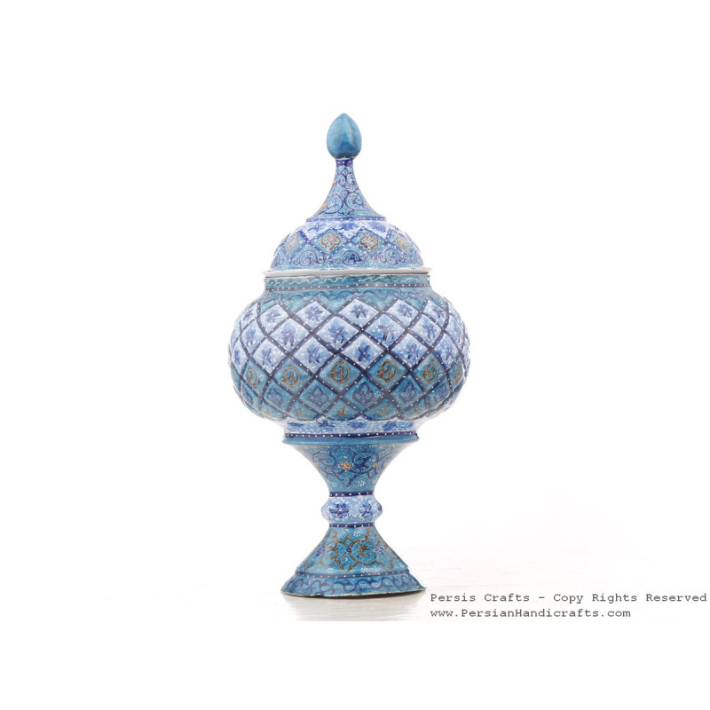 Privileged Flower Vase With Azure Toranj Design - HE4002 - Persiada