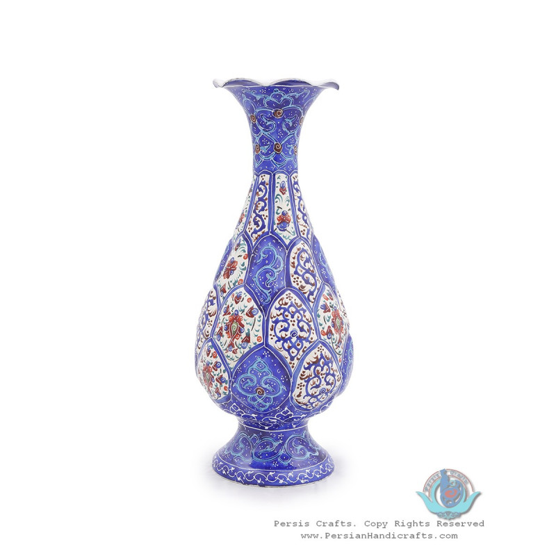 Enamel (Minakari) Classical Eslimi Flower Vase - PE1162 - Persiada