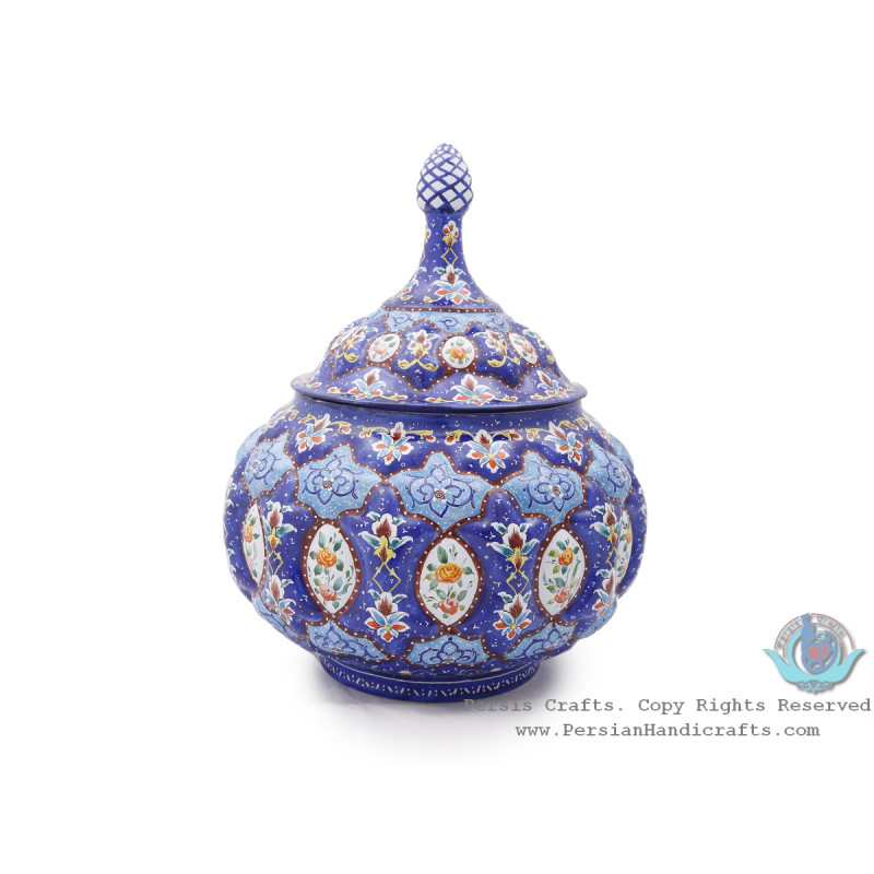 Privileged Flower Vase With Azure Toranj Design - HE4002 - Persiada