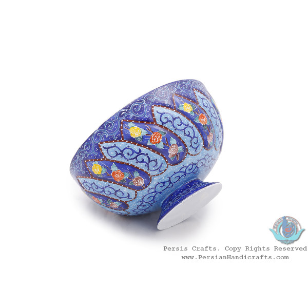 Classy Bowl & Plate Azure Minakari w Flower Eslimi Design - HE4007 ...