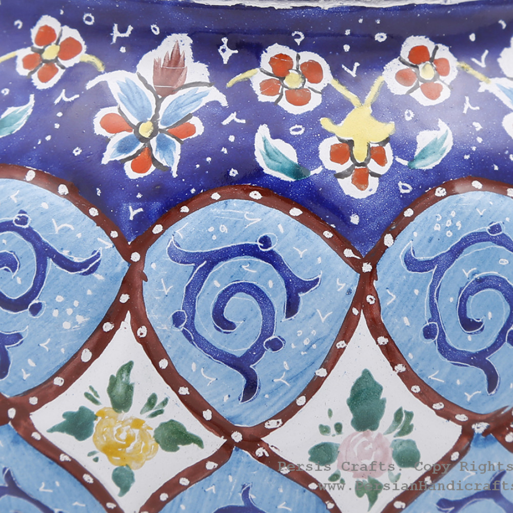 Classy Pedestal Candy Dish w Flower Eslimi Design - HE4006 - Persiada