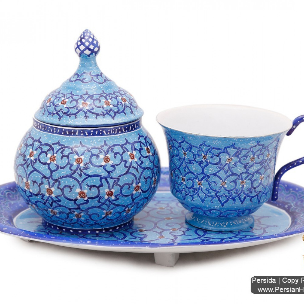 Tea Sugar Set | Hand Painted Minakari | Persiada HE5201