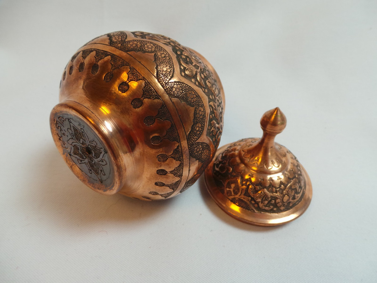 Luxury Engraved Sugar Pot/Candy Dish - HG1036 - Persiada