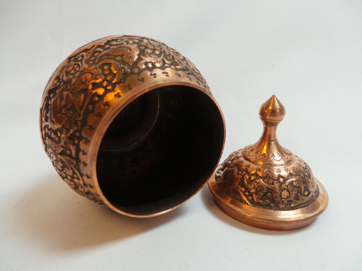 Luxury Engraved Sugar Pot/Candy Dish - HG1036 - Persiada