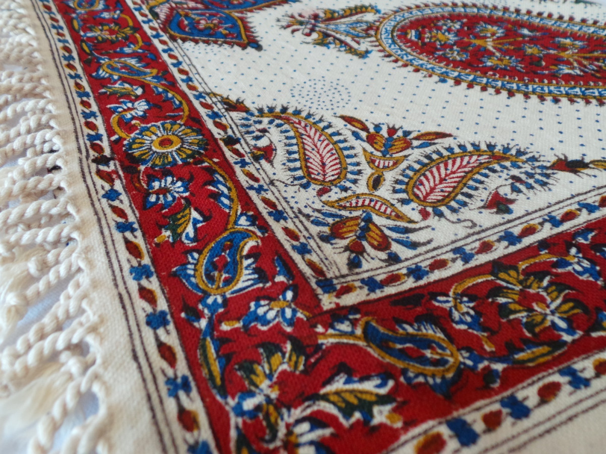 Persian Ghalamkar Tablecloth - HGH2052 - Persiada