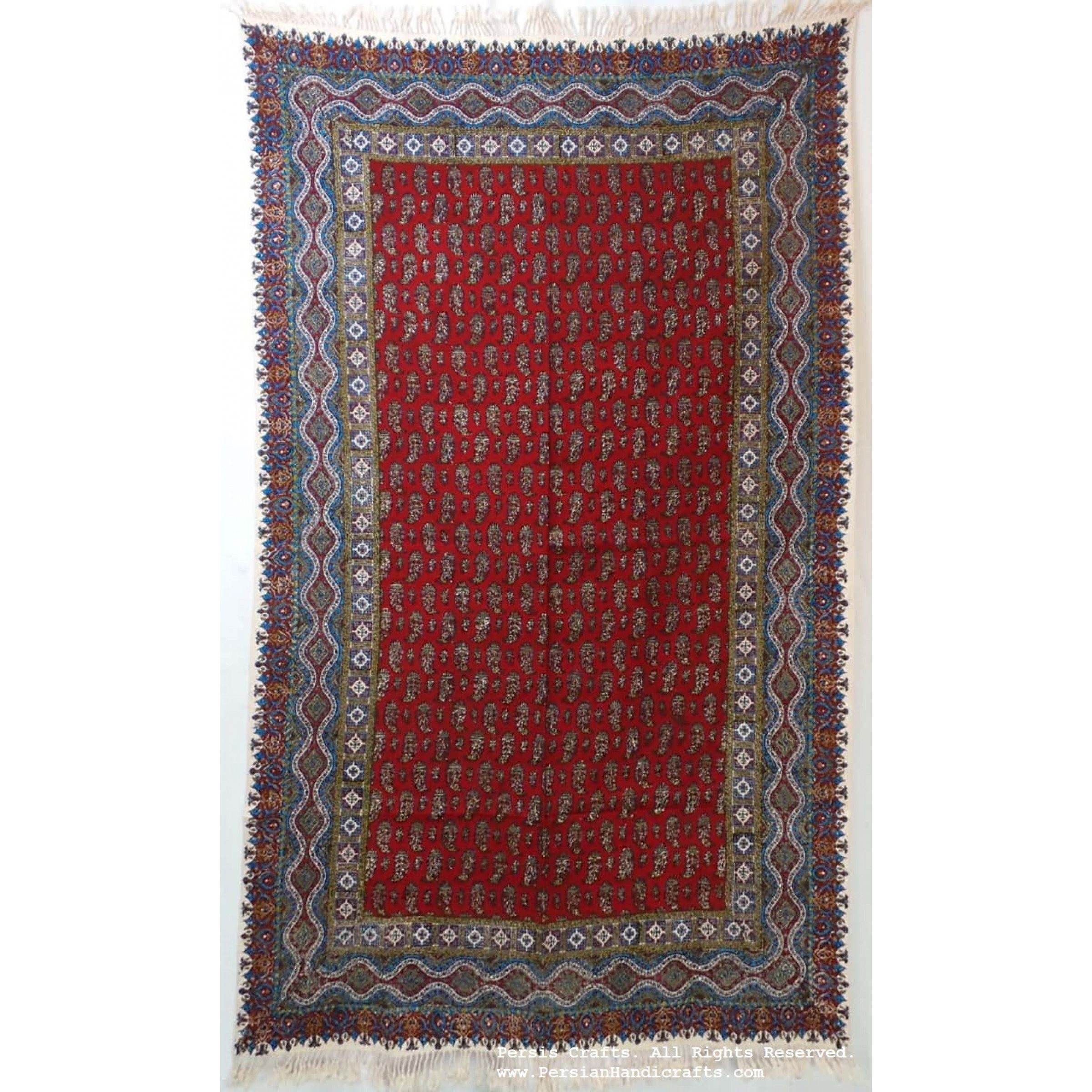 Persian Tapestry (Ghalamkar) Tablecloth - HGH3603 - Persiada