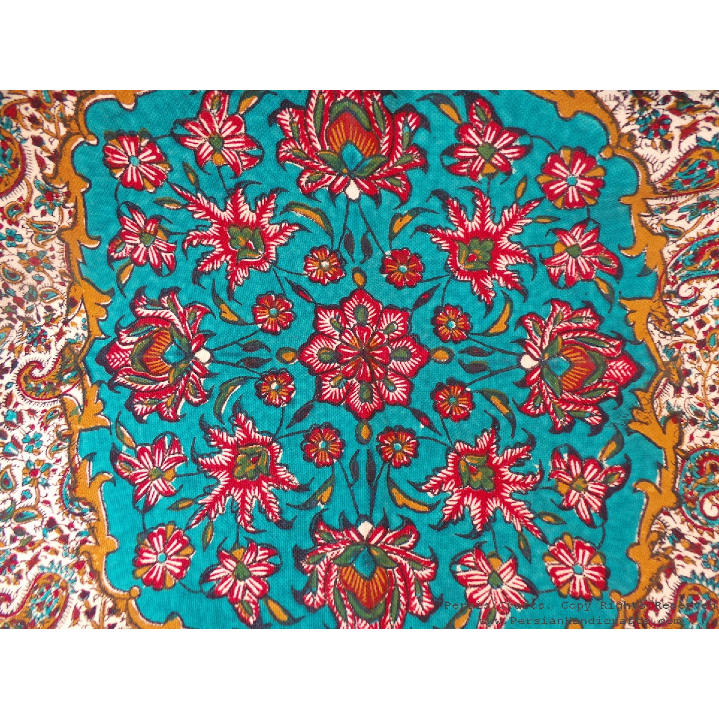Persian Tapestry (Ghalamkar) Tablecloth - HGH3608 - Persiada