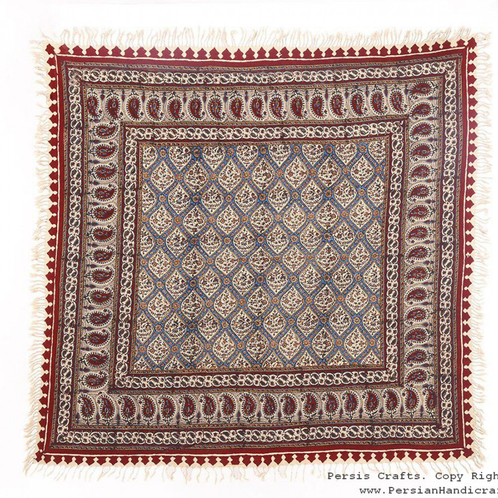 Persian Tapestry (Ghalamkar) Tablecloth - HGH3703 - Persiada