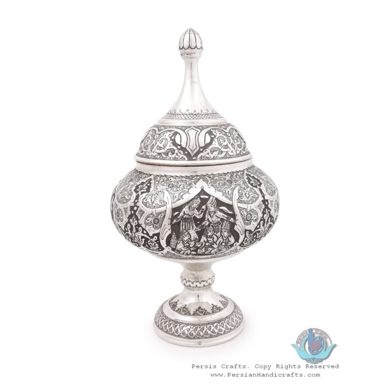 Privileged Flower Vase With Azure Toranj Design - HE4002 - Persiada