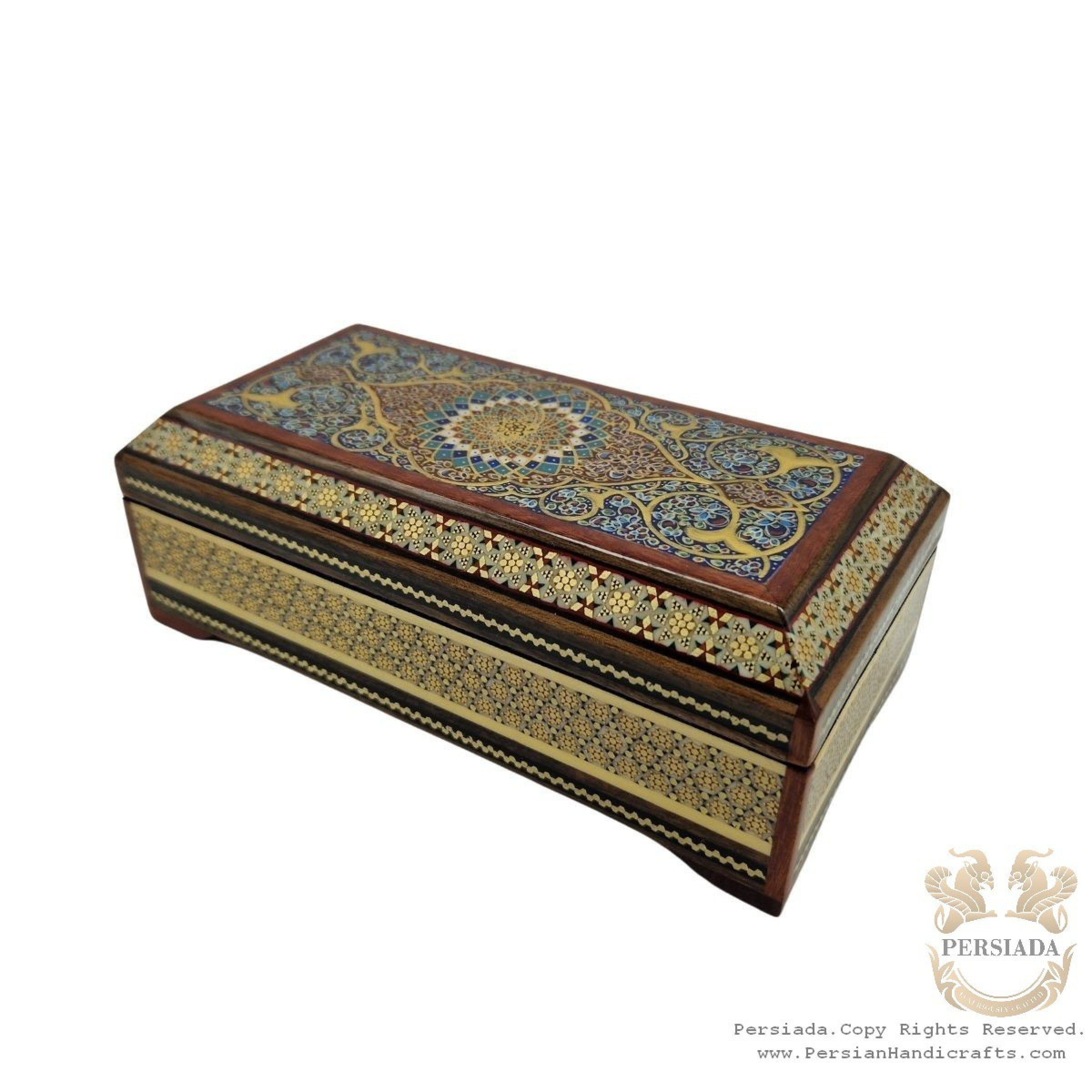 Wooden Collectible Box | Khatam Marquetry w Miniature | HKH8013