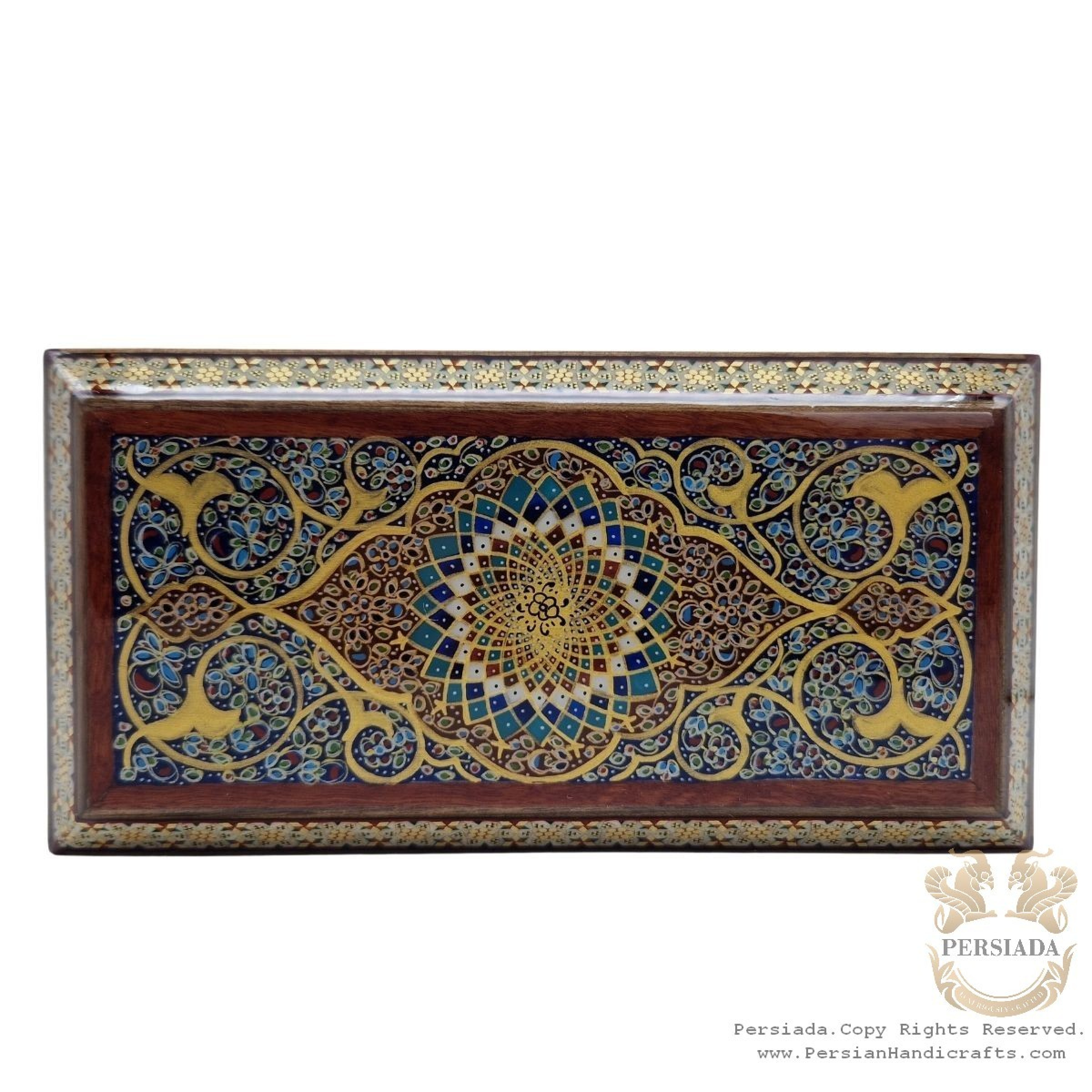 Wooden Collectible Box | Khatam Marquetry w Miniature | HKH8013