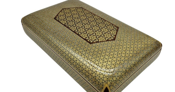 Exquisite Wooden Collectible Storage Box | In & Out Khatam Marquetry ...