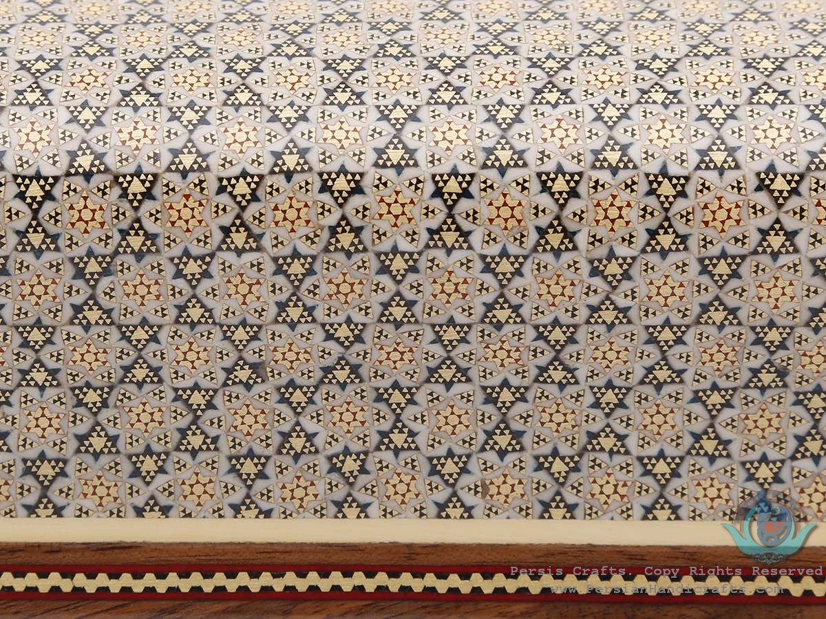 Classy Sun Design Khatam Marquetry on Wood Tissue Box - HKH3903 - Persiada