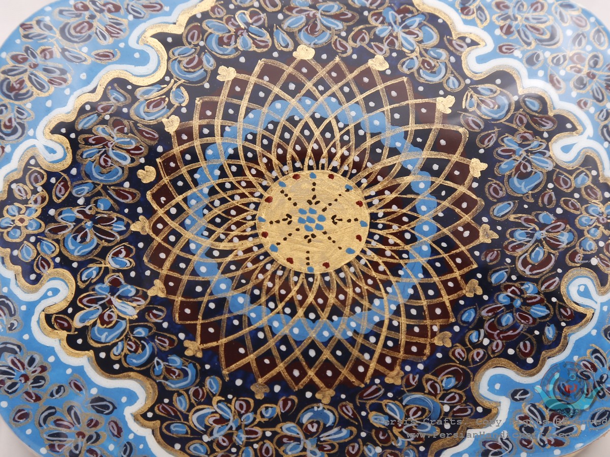 Tazhib Design Khatam Marquetry Slide in Jewellery Box - HKH3914 - Persiada