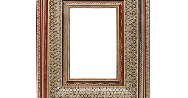 Classy Khatam Marquetry Photo Frame with Back Stand - HKH3922 - Persiada