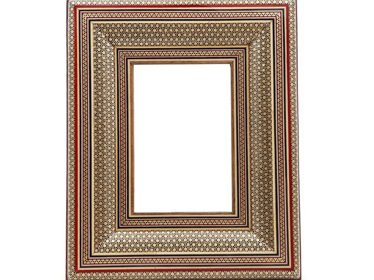 Khatam Marquetry Premium Photo Frame with Back Stand - HKH3924 - Persiada