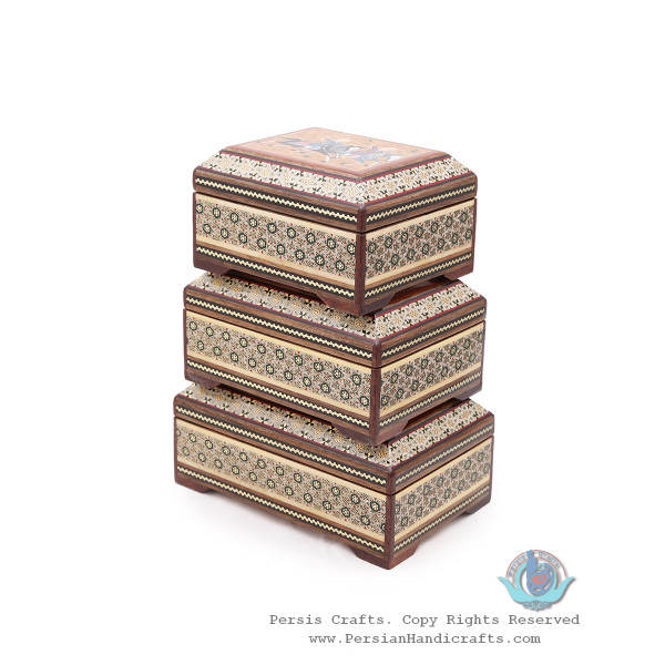 Privileged Decorative Khatam Boxes w Chogan Miniature - HKH4004 - Persiada