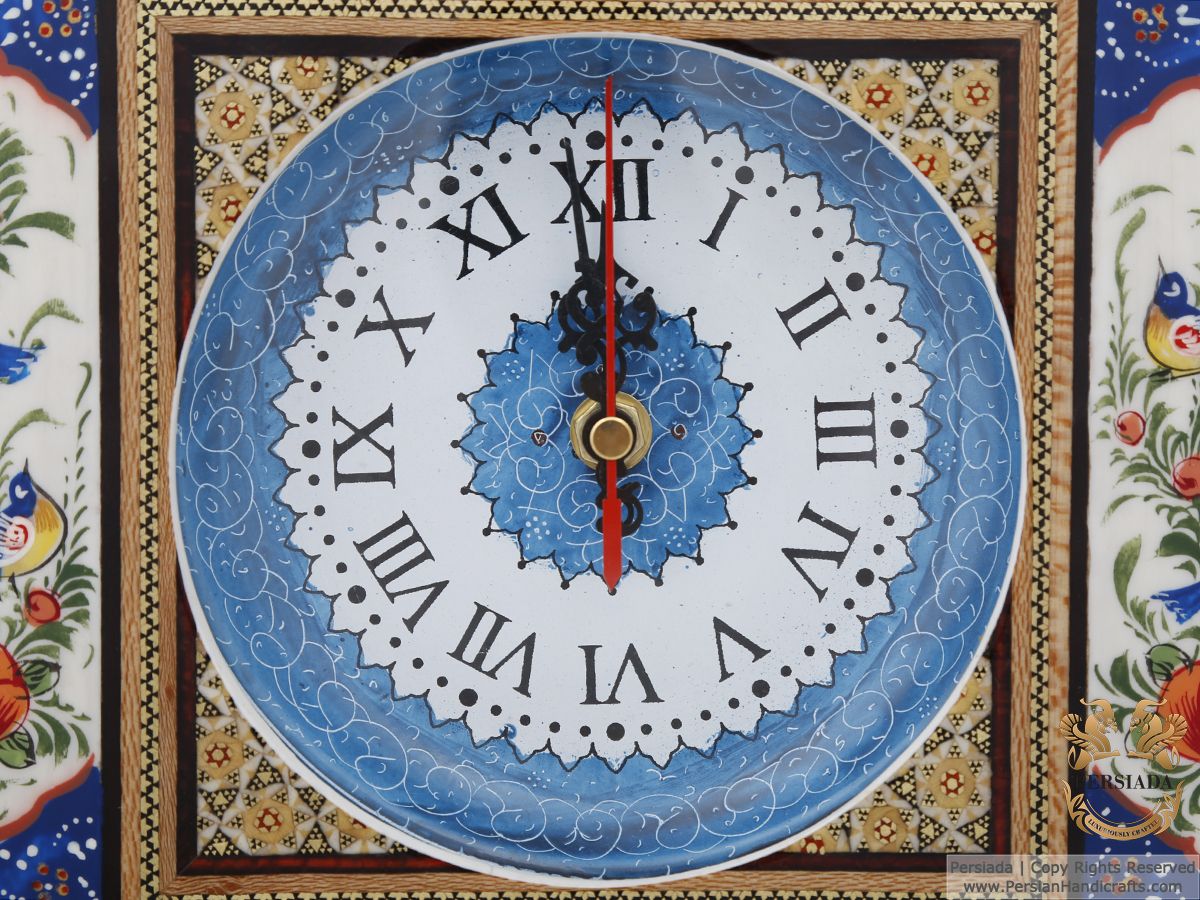 Square Wall Clock - Miniature on Khatam | HM4101 Persiada