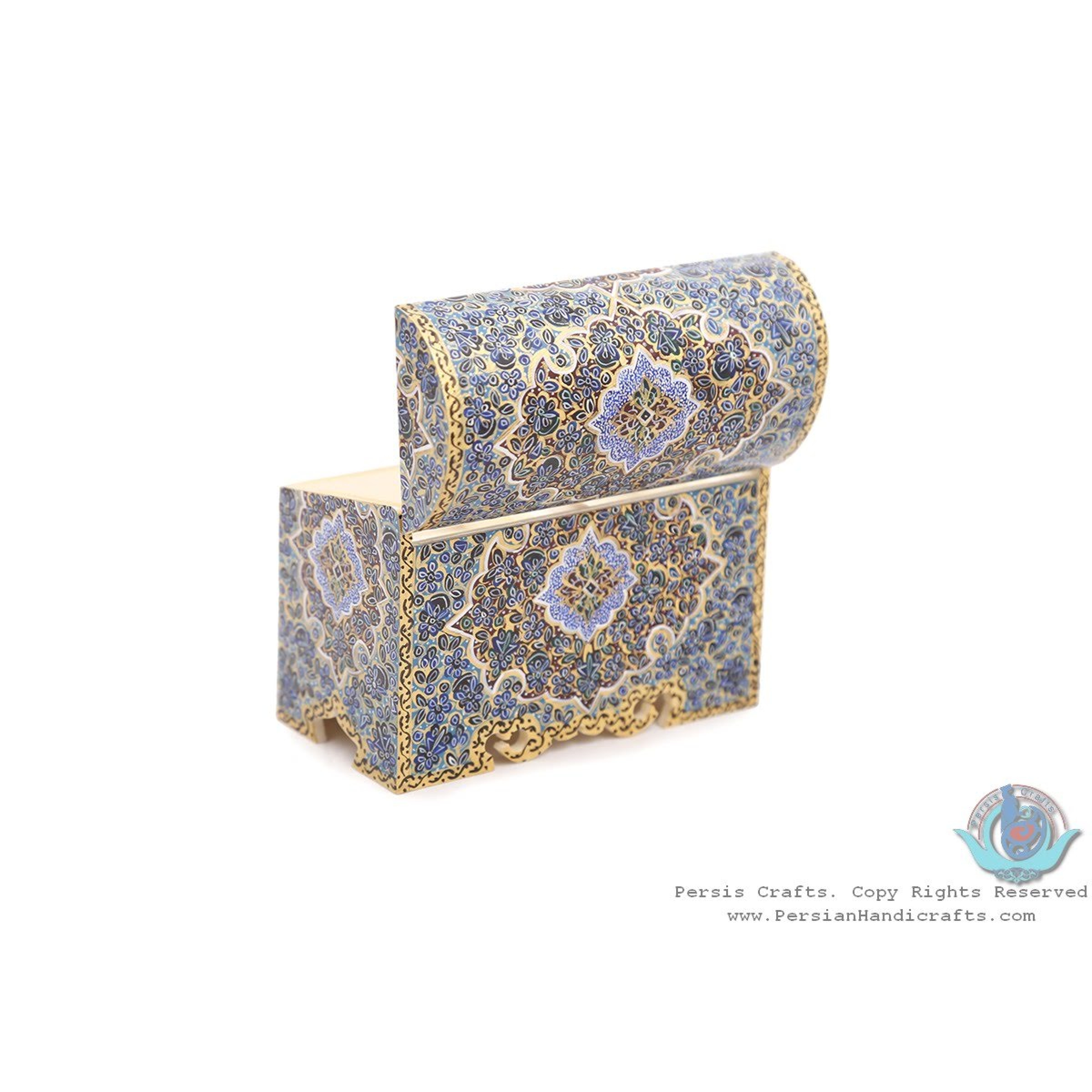 Tazhib Miniature Jewelry Box with 4 Storages - HM3901 - Persiada