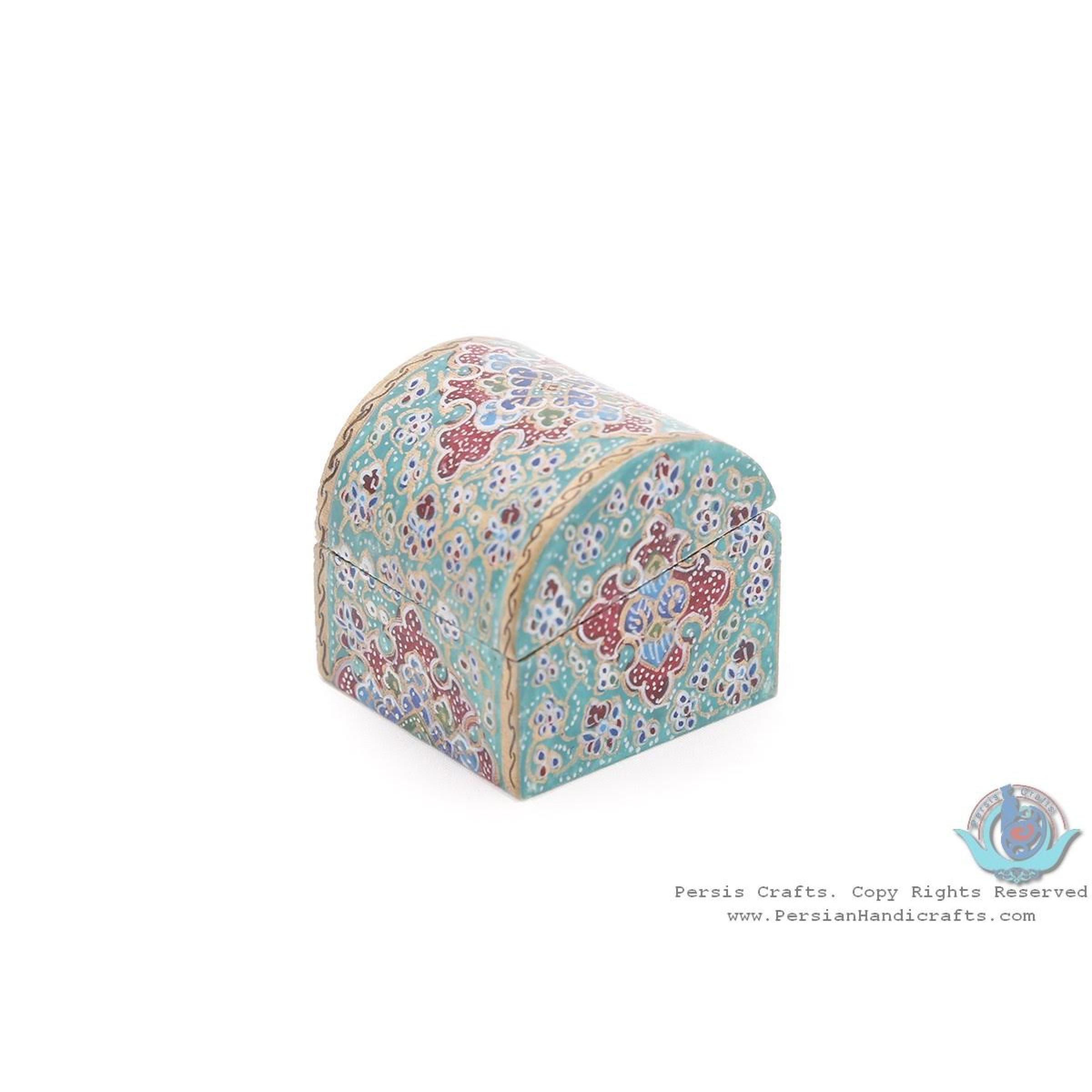 Miniature Mini Round Trunk Shape Jewelry Box - HM3911 - Persiada