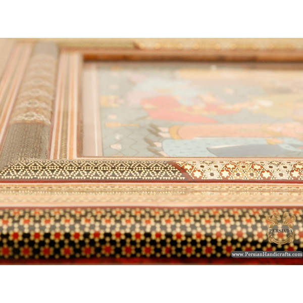 Decorative Painting Khatam Frame | Hand Painting Miniature | Persiada ...