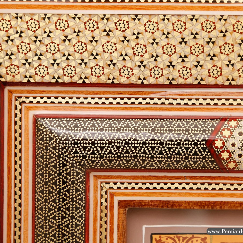 Decorative Painting Khatam Frame | Hand Painting Miniature | Persiada ...
