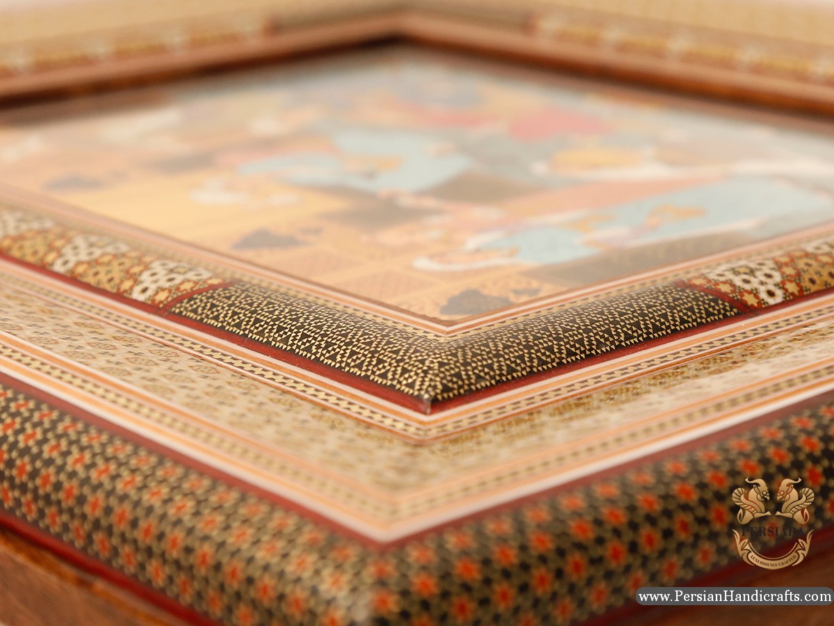 Decorative Painting Khatam Frame | Hand Painting Miniature | Persiada ...