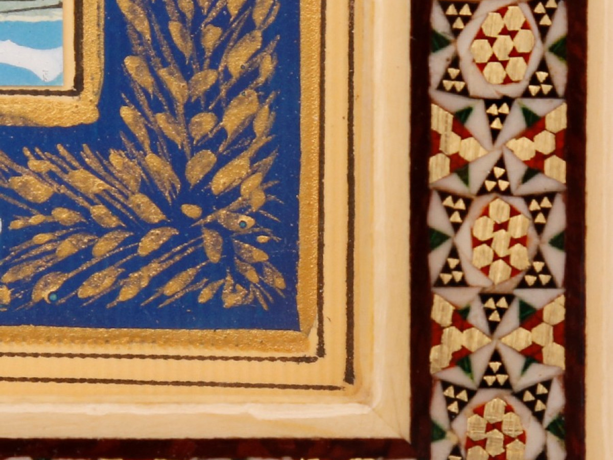 Decorative Painting Khatam Frame | Hand Painting Miniature | Persiada ...