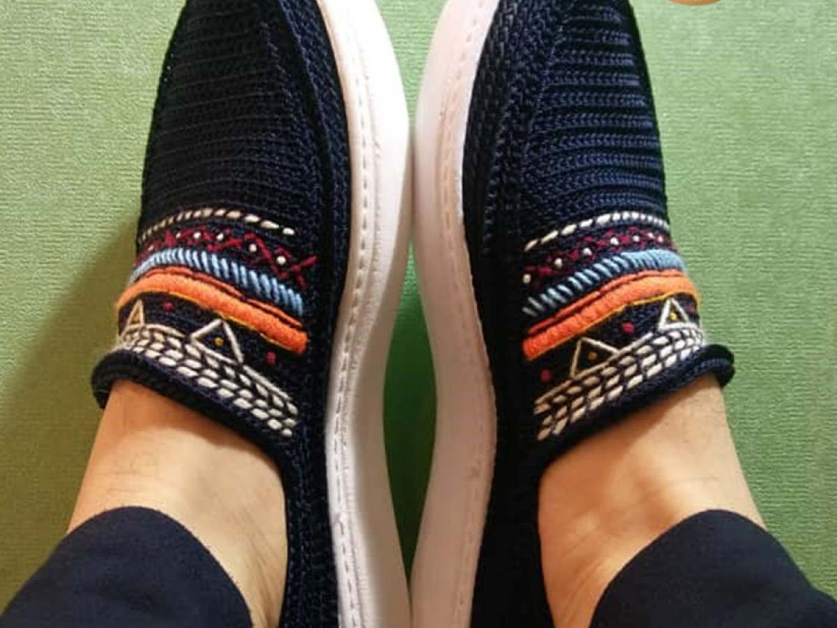 Give Traditional Persian Shoes | Cotton Handmade | PHG701 | Persiada