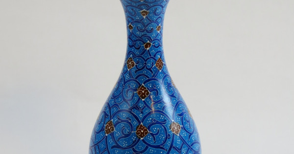 Enamel (Minakari) Eslimi Flower Vase - PE1113 - Persiada