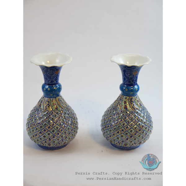 Enamel (Minakari) Eslimi Flower Vase - PE1115 - Persiada