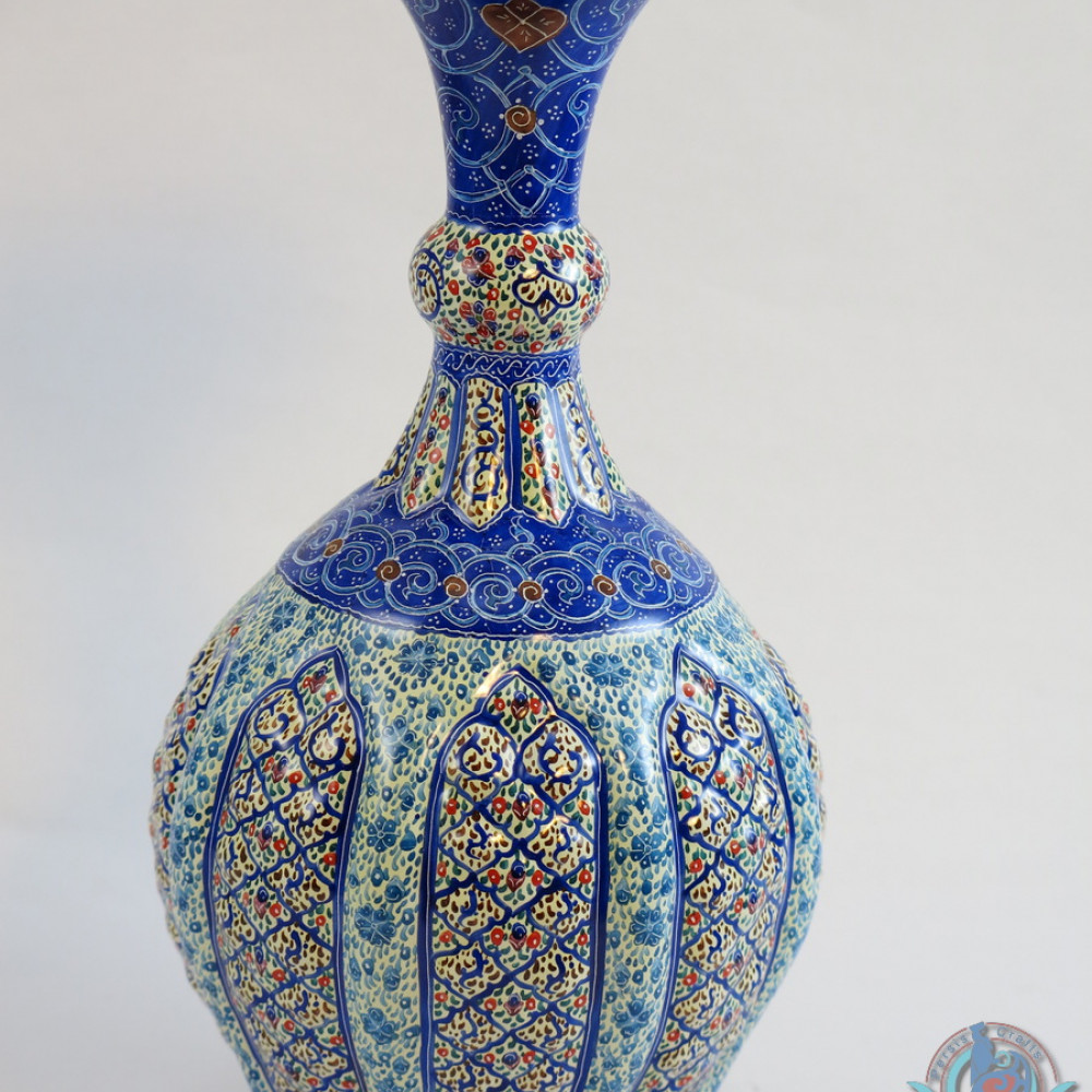 Enamel (Minakari) Eslimi Flower Vase - PE1116 - Persiada