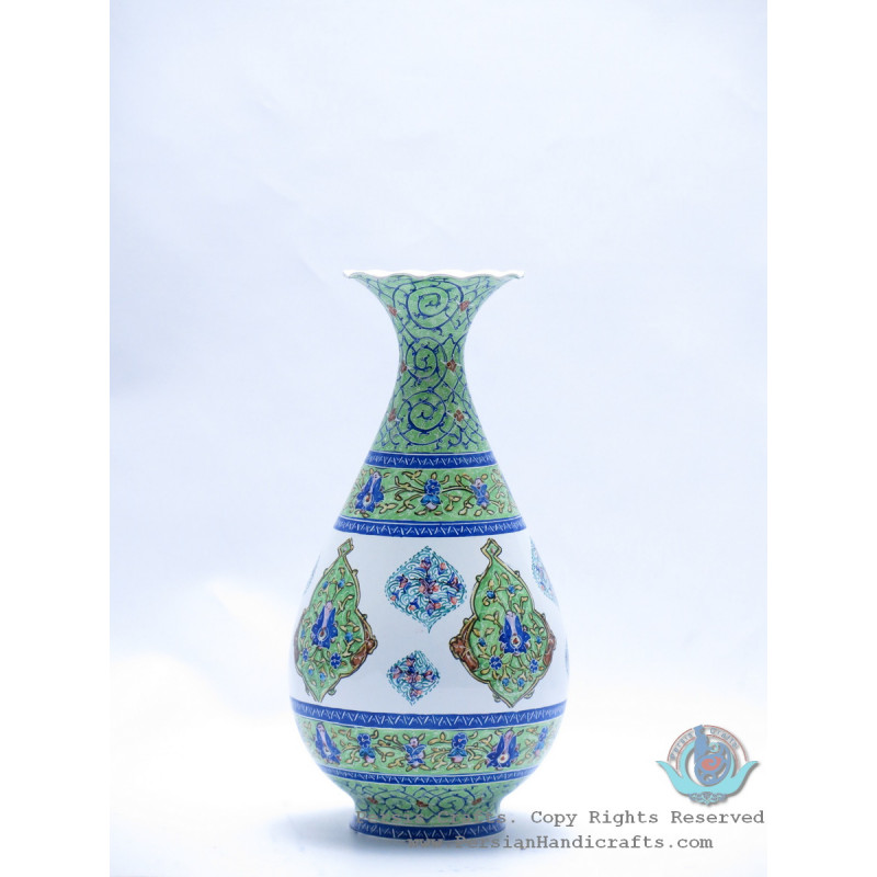 Enamel (Minakari) Eslimi Flower Vase - PE1116 - Persiada