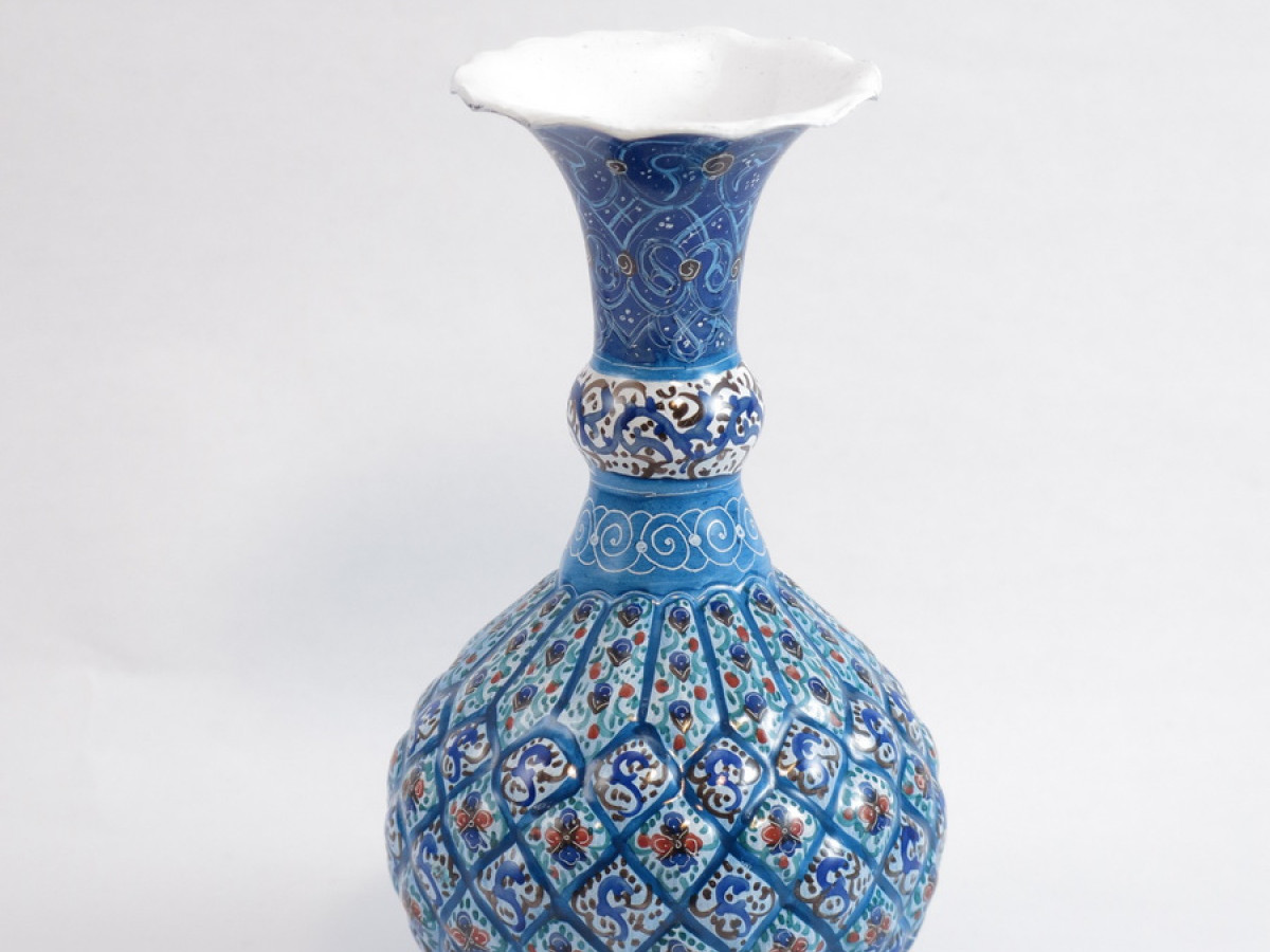 Enamel (Minakari) Eslimi Flower Vase - PE1151 - Persiada