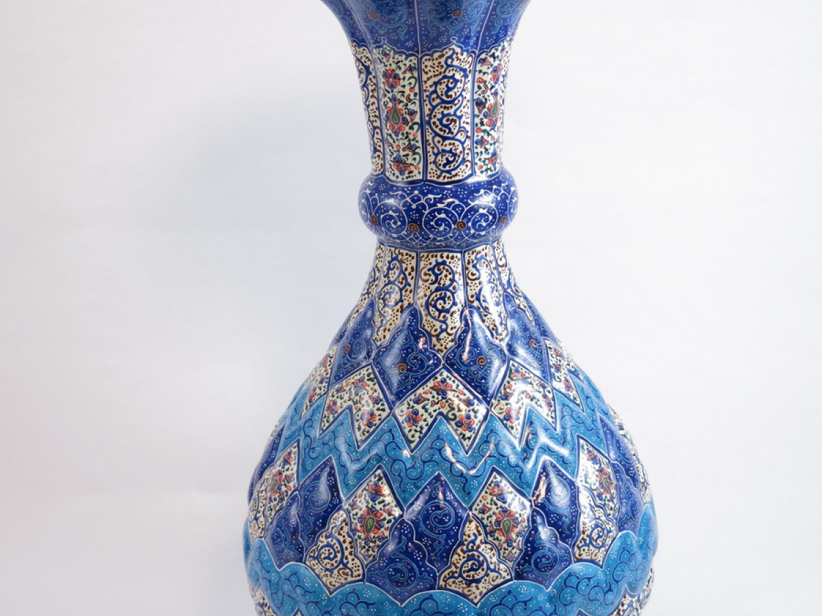 Enamel (Minakari) Eslimi Flower Vase - PE1152 - Persiada