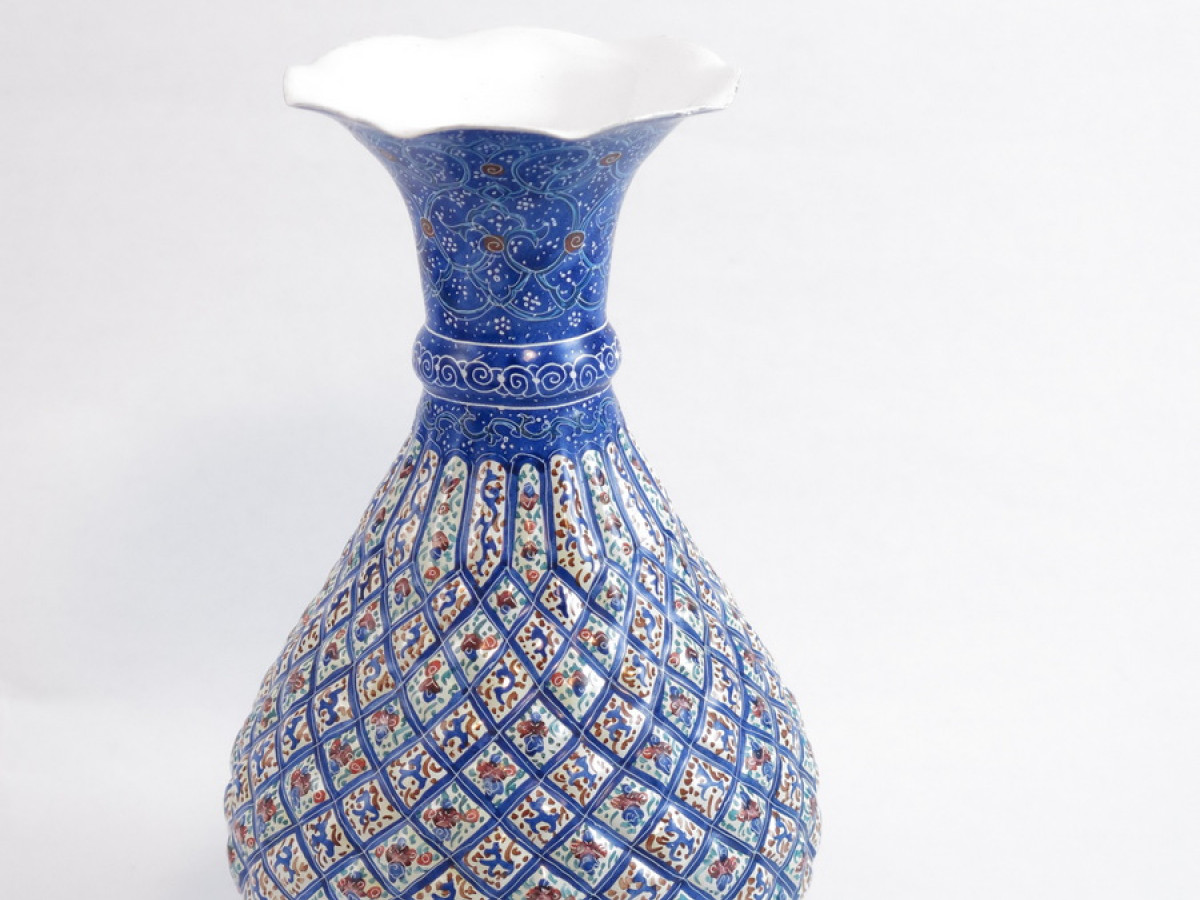 Enamel (Minakari) Eslimi Flower Vase - PE1153 - Persiada