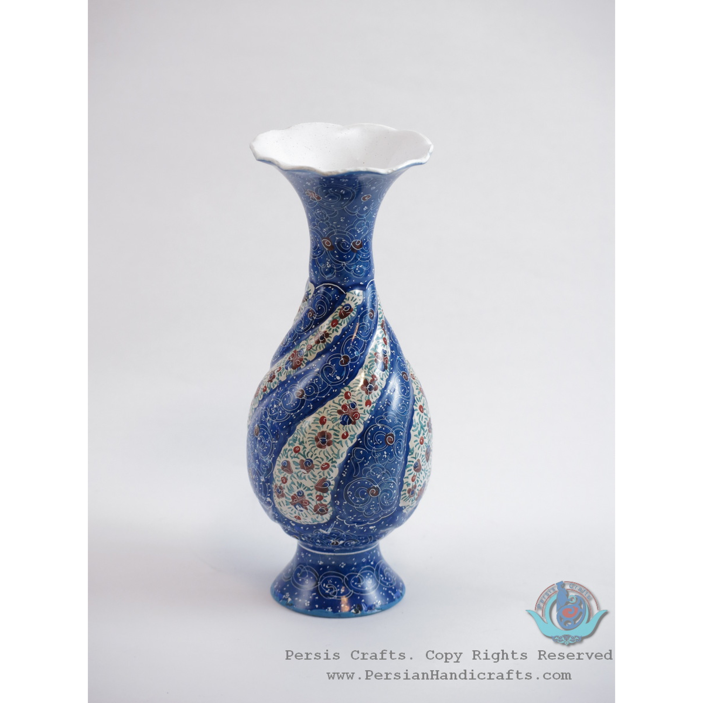 Enamel (Minakari) Eslimi Flower Vase - PE1161 - Persiada
