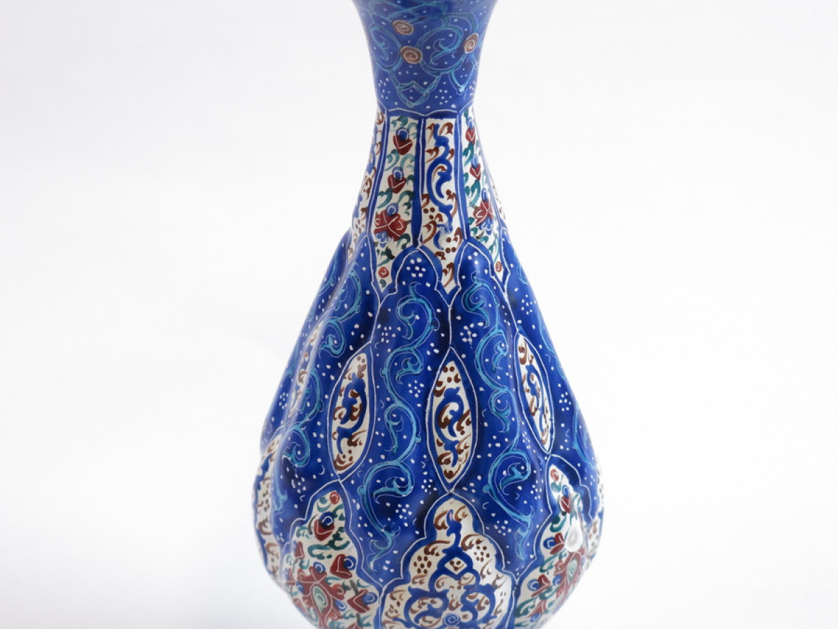 Enamel (Minakari) Eslimi Flower Vase - PE1163 - Persiada