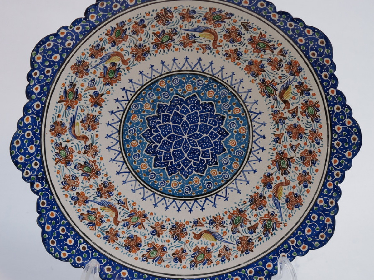 Enamel (Minakari) Wall Hanging Plate - PE1172 - Persiada