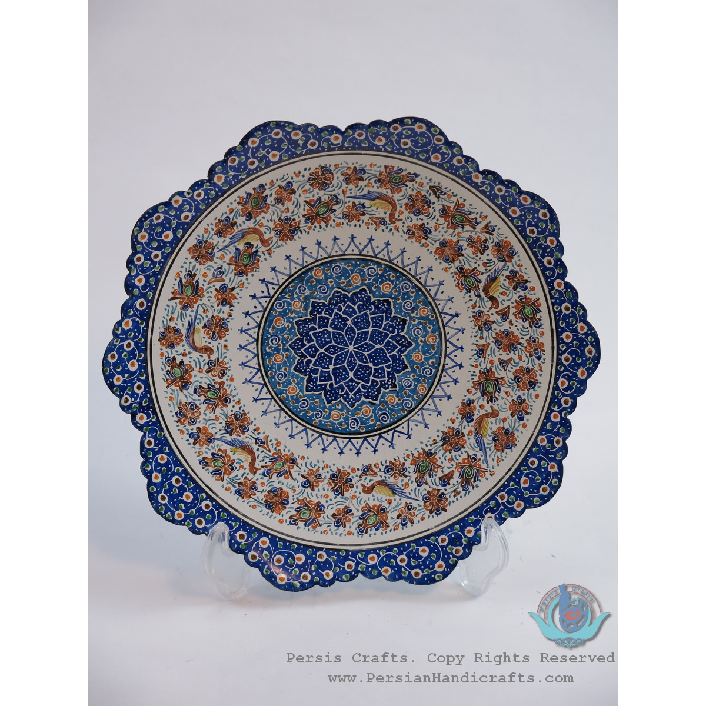 Enamel (Minakari) Wall Hanging Plate - PE1172 - Persiada