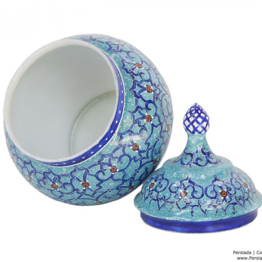 Mini Sugar Pot - Enamel Minakari | PE4106 Persiada
