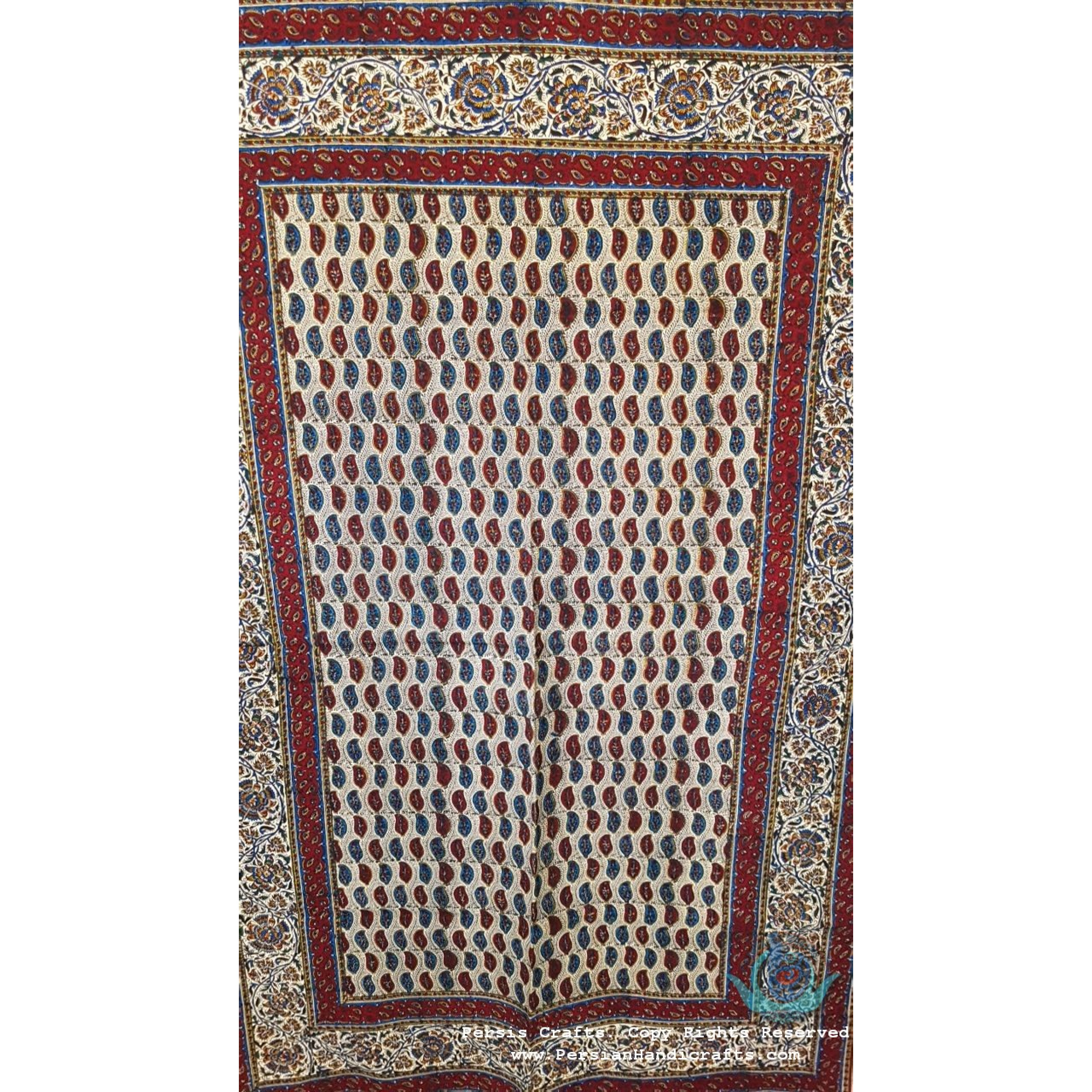 Hand Printed Ghalamkar Tablecloth - PGH1022 - Persiada