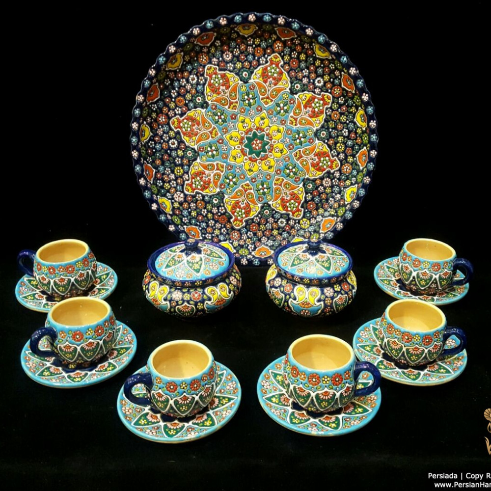 Plate Persian Enamel on Pottery | HPM531