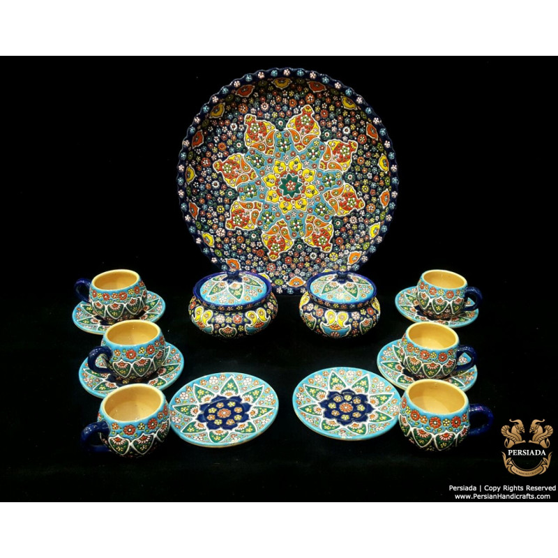 Hookah Persian Enamel on Pottery | HPM515