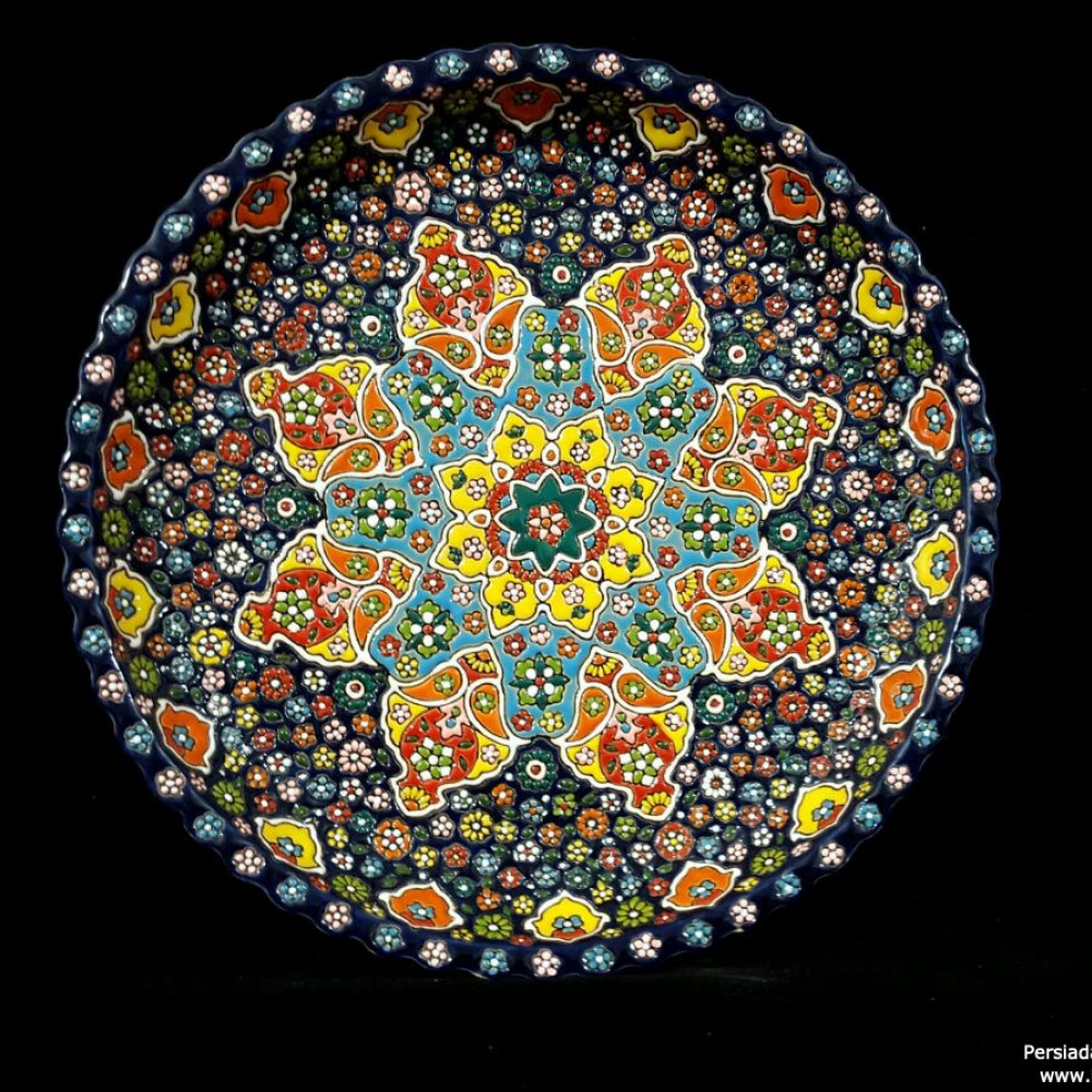 Plate Persian Enamel on Pottery | HPM531