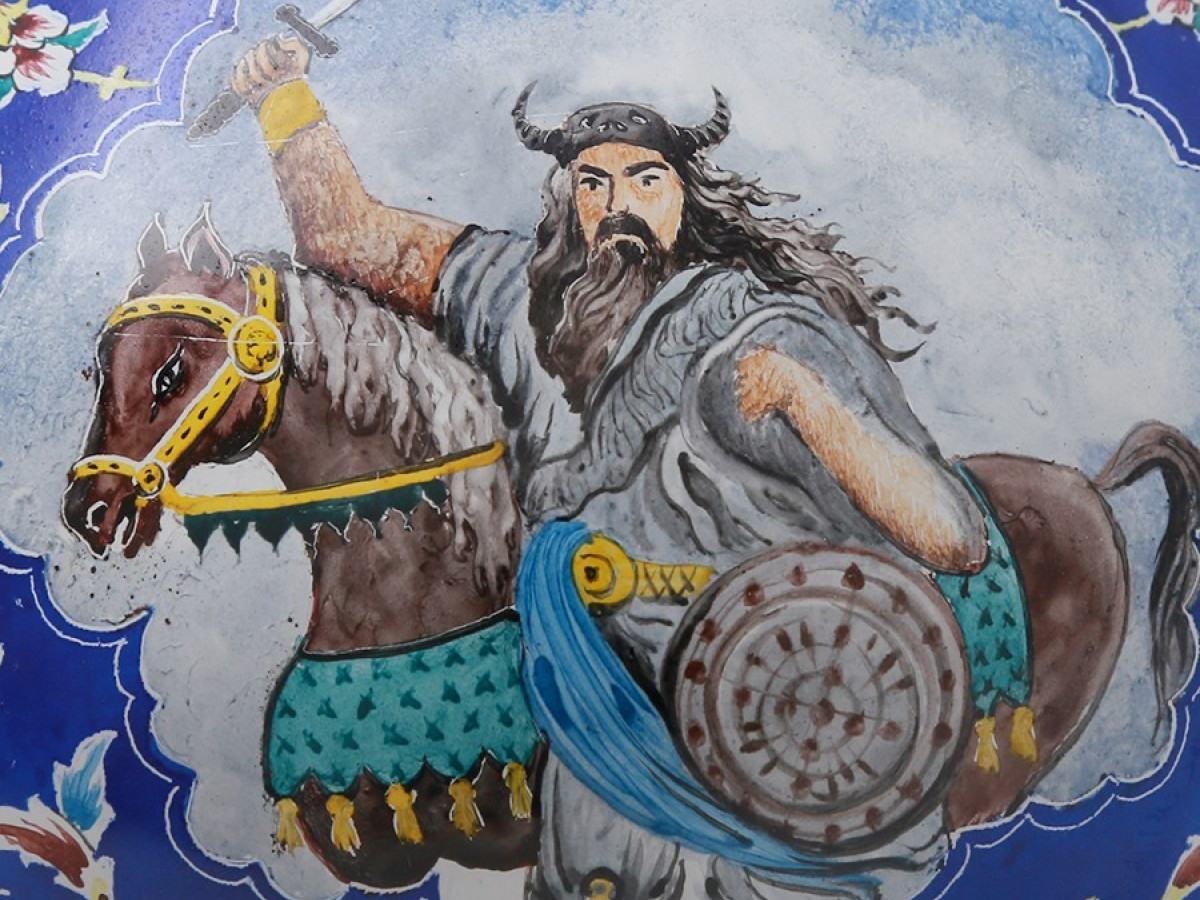 Flower Vase | Rostam's Seven Labours Minakari | HE7117 | Persiada