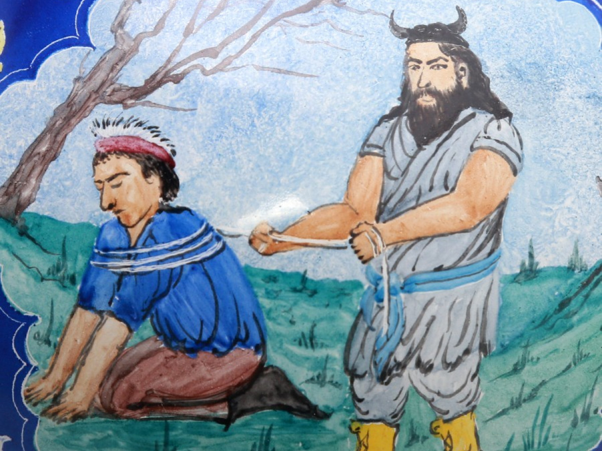 Flower Vase | Rostam's Seven Labours Minakari | HE7117 | Persiada