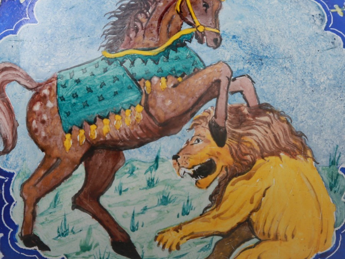 Flower Vase | Rostam's Seven Labours Minakari | HE7117 | Persiada