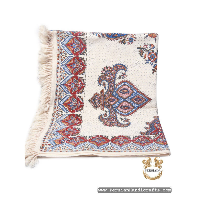 Ghalamkar Hand Block Printed Cotton Textile - Persiada