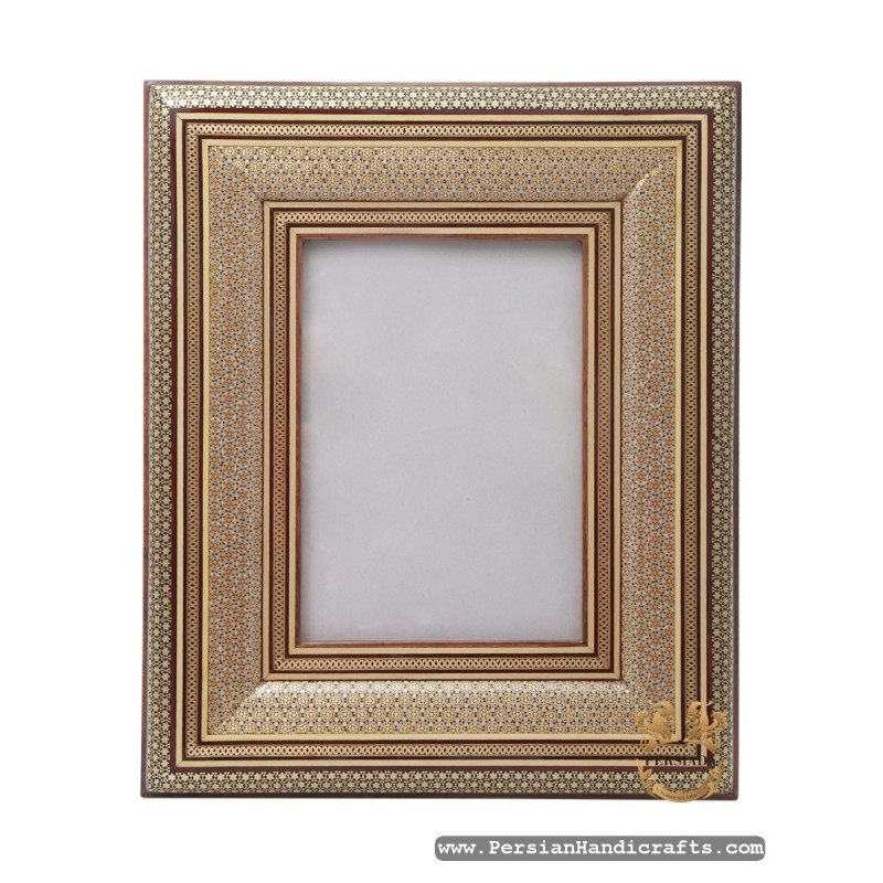 Khatam Marquetry Premium Photo Frame with Back Stand - HKH3924 - Persiada